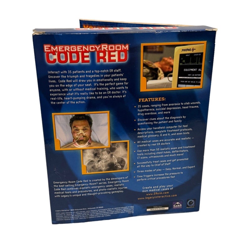 Emergency Room Code Red Big Box PC Game Win 95 Legacy Interactive - Etsy