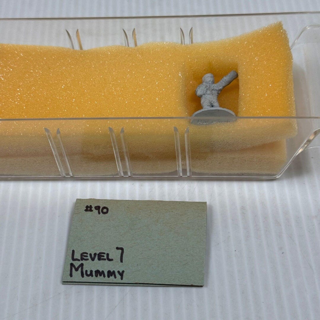 Dungeons & Dragons Lead Miniature Ral Partha 1978 Level 7 Mummy - Etsy