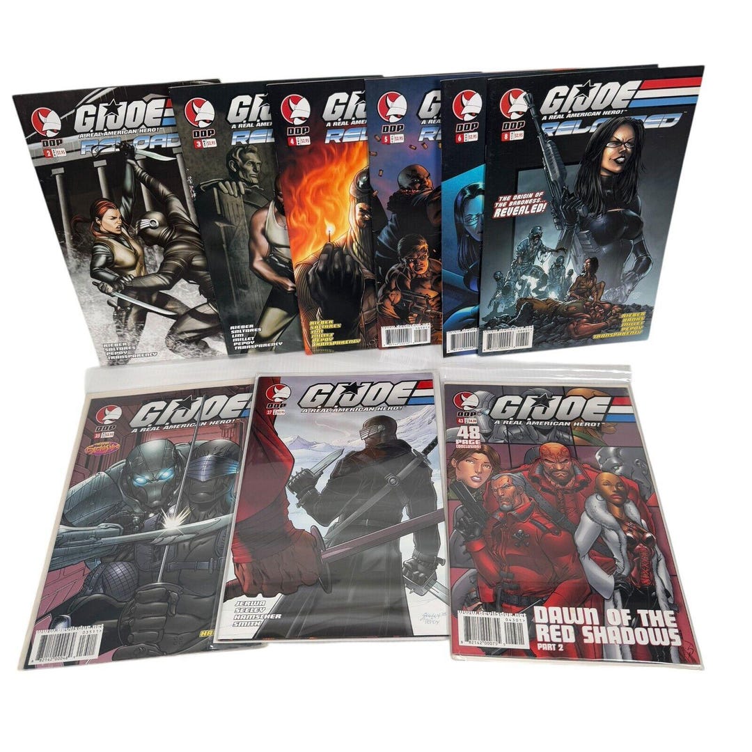 Ddp Comics G.I. Joe Reloaded and Arah Lot of 9 Comics 2-6 & 8, Arah 27 ...
