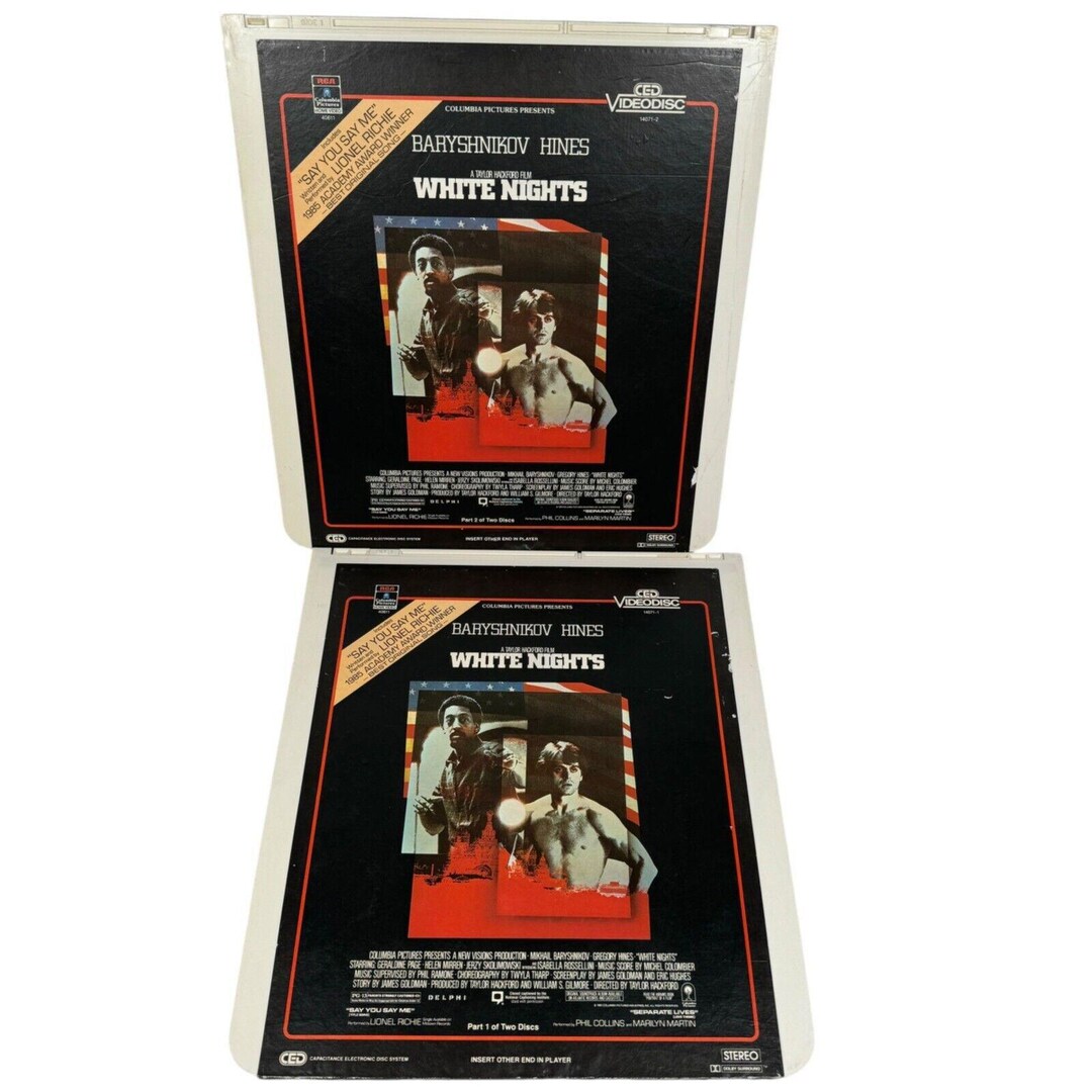 White Nights RCA CED Videodisc Movie Dual Disc Set Baryshnikov Hines - Etsy