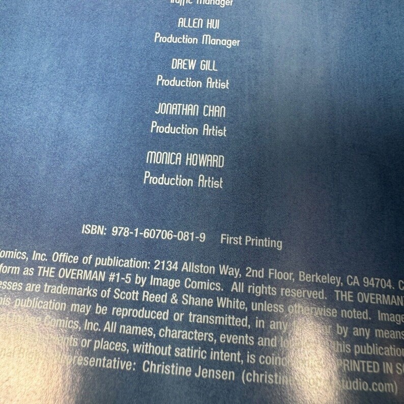 The Overman Sci-fi Dystopian Graphic Novel Image Comics First Printing ...