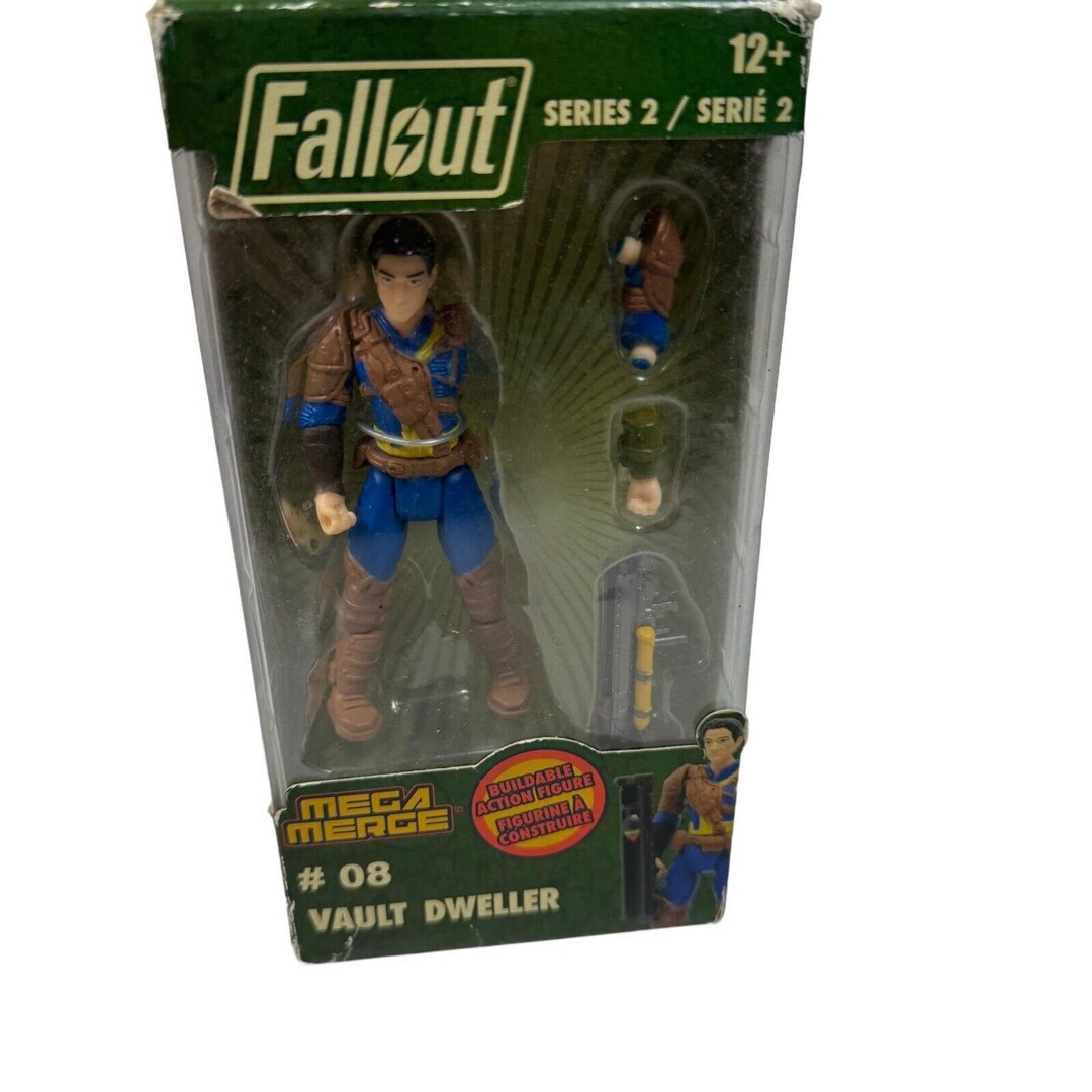 Fallout 4 Inch Male 8 Vault Dweller Buildable Action Figure Mega Merge ...