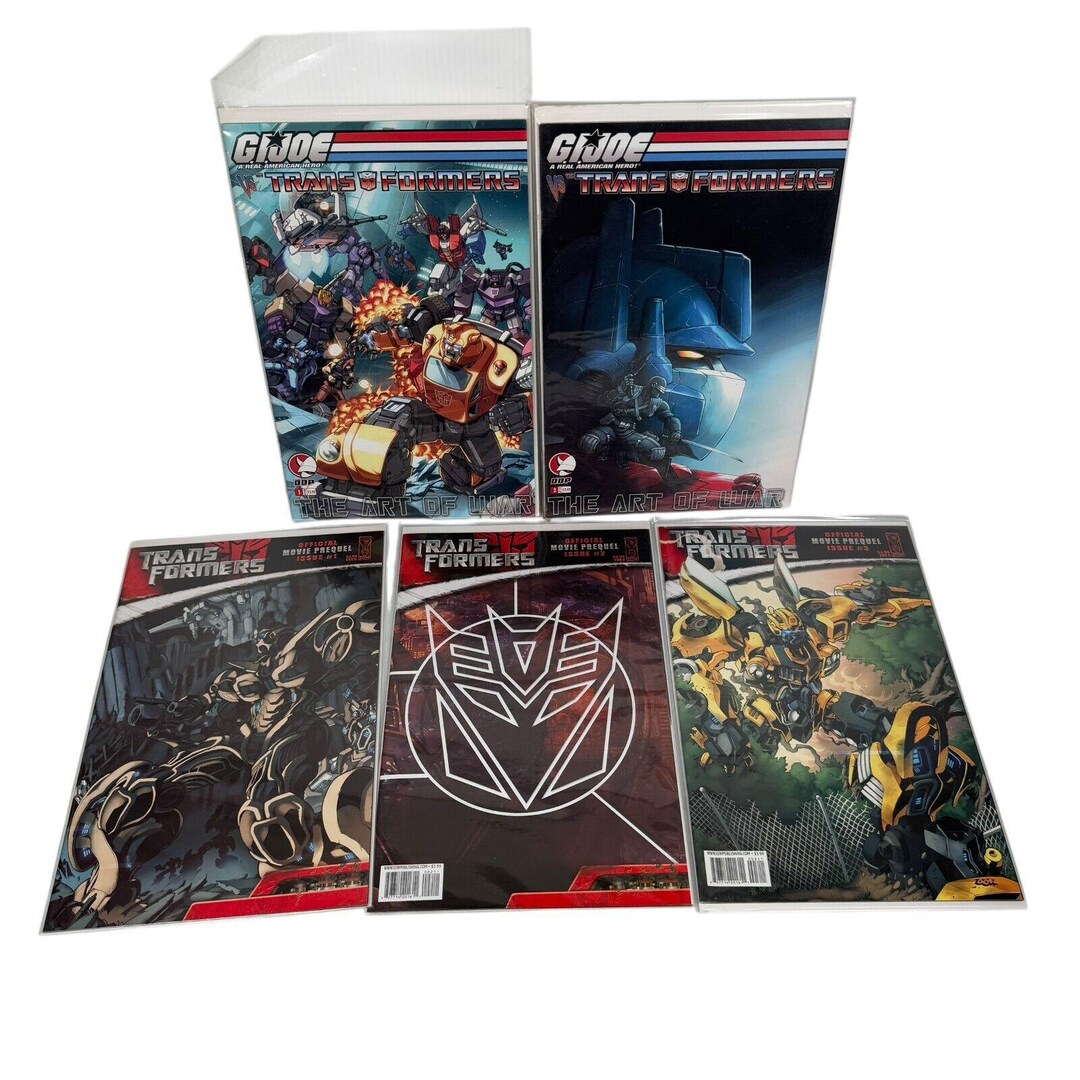 Transformers Comic Lot IDW Movie Prequel 1B, 2B, 3A and DDP the Art of ...