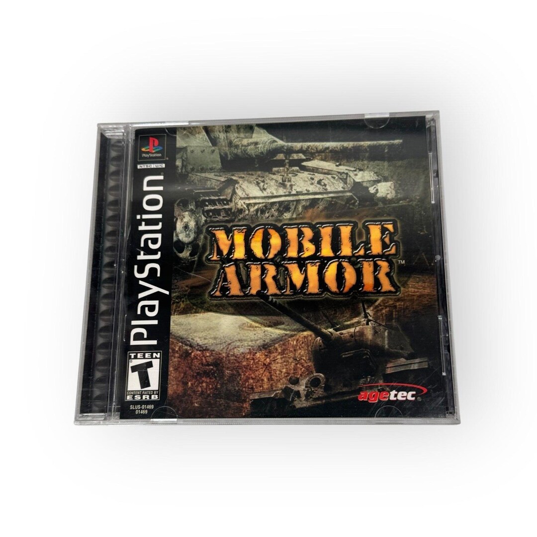 Mobile Armor Playstation 1 Tank Strategy Game by Agetec Complete Black ...