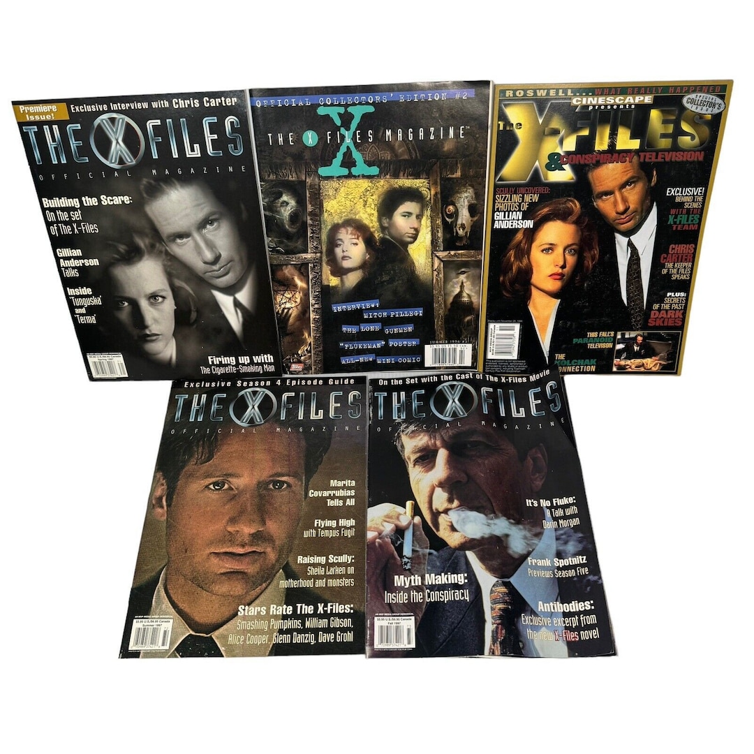 The X-files Official Magazine 5 Issue Mixed Lot W/ Premiere Issue - Etsy