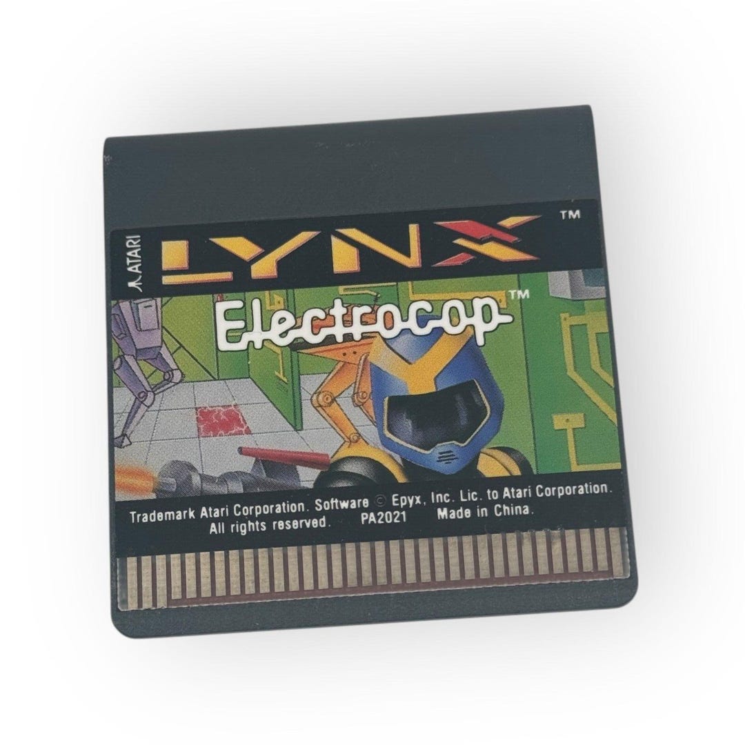 Electrocop atari Lynx, 1989 Retro 3D Shooter Game Cartridge Only Tested ...