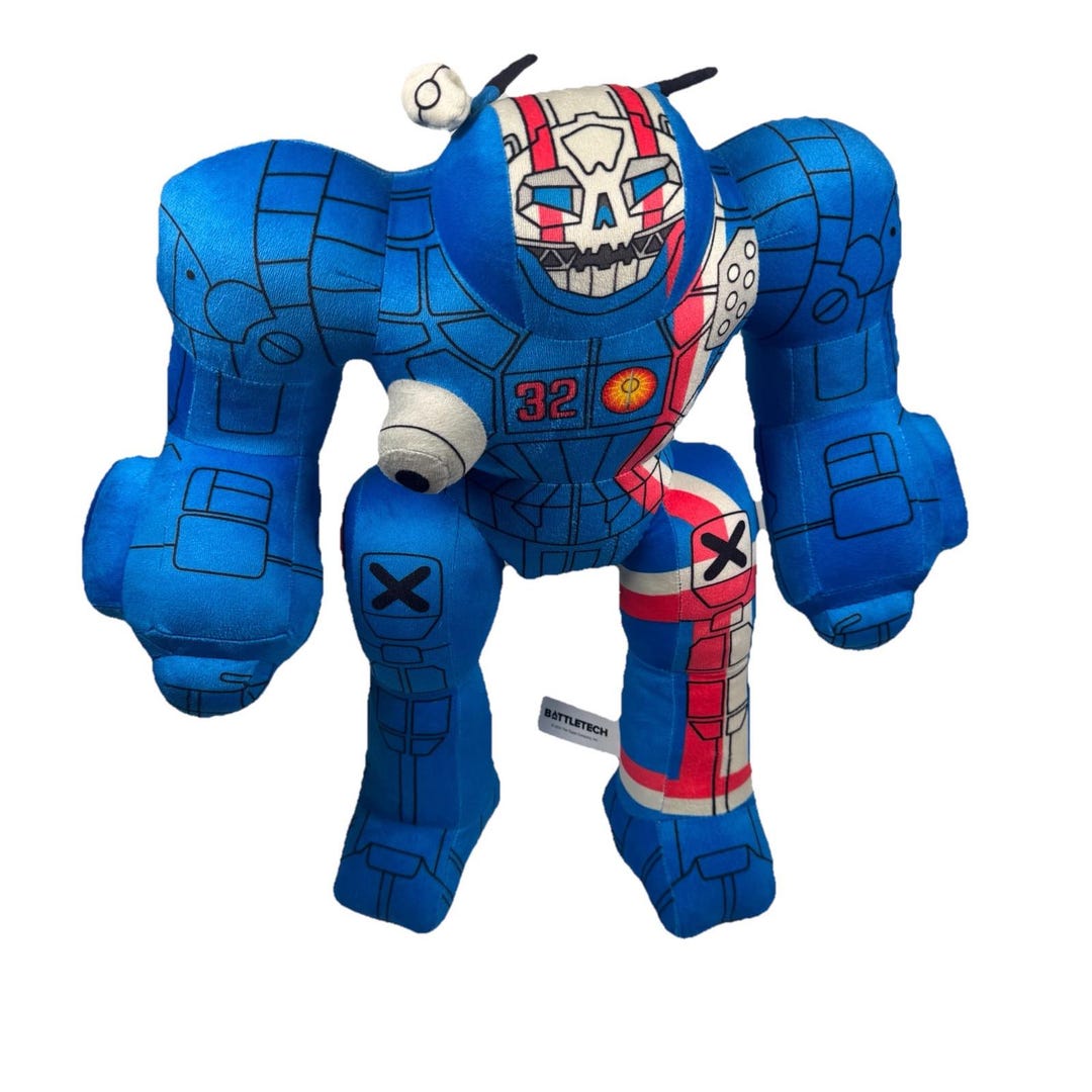 Battletech Plushytech Atlas House Davion Blue Mech Kickstarter Catalyst ...