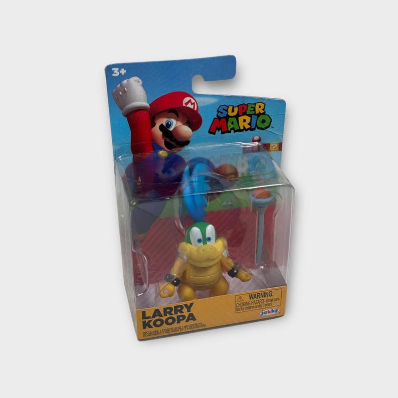 Super Mario Larry Koopa 2.5" Action Figure With Wand Accessory World of ...