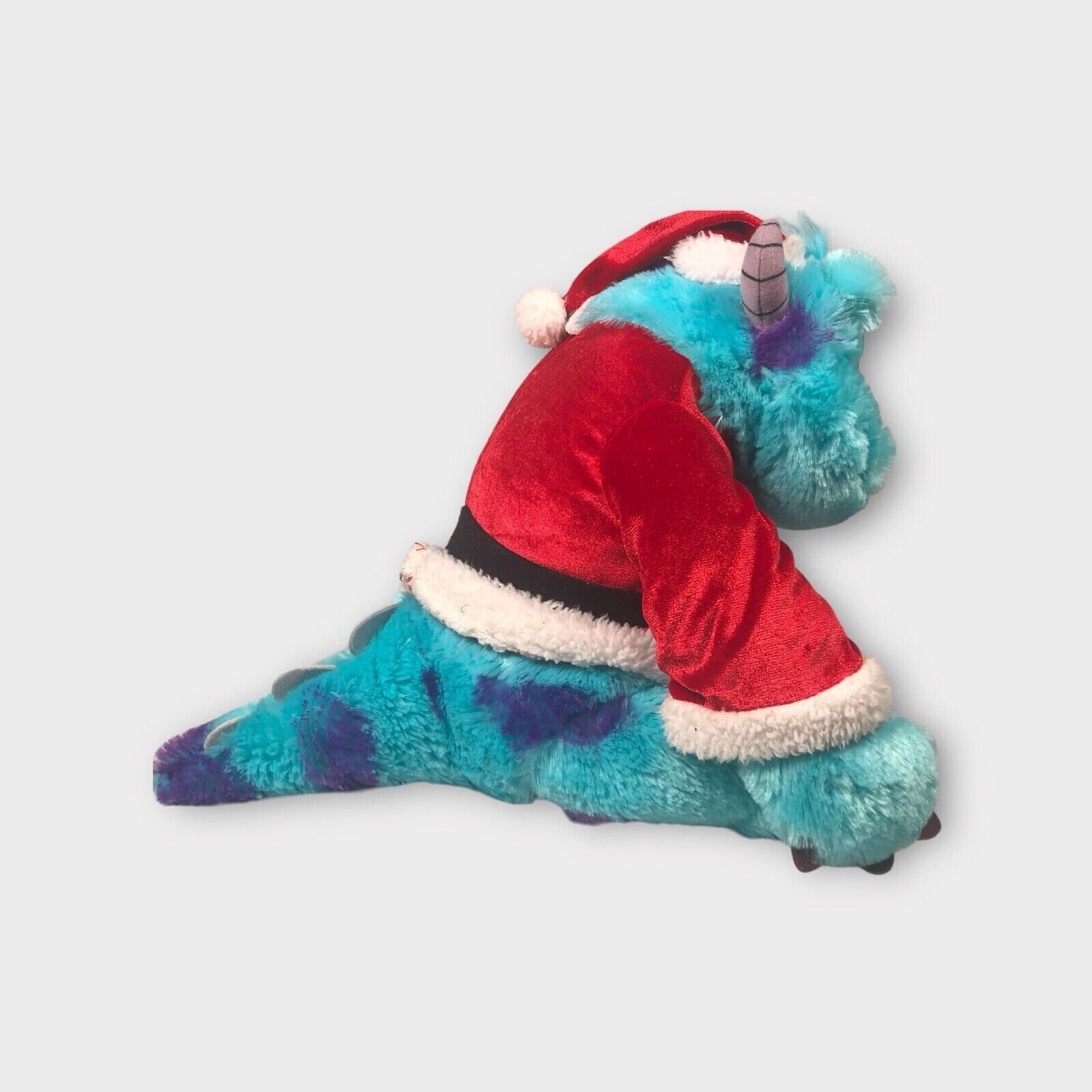 Disney Store Monsters Inc. SULLY James P Sullivan Christmas Santa Plush ...