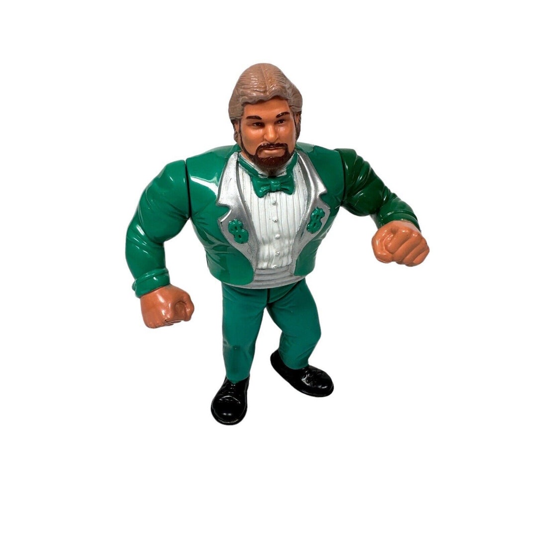 1991 Vtg Hasbro Wwf Million Dollar Man Ted Dibiase Green Suit Wcw ...