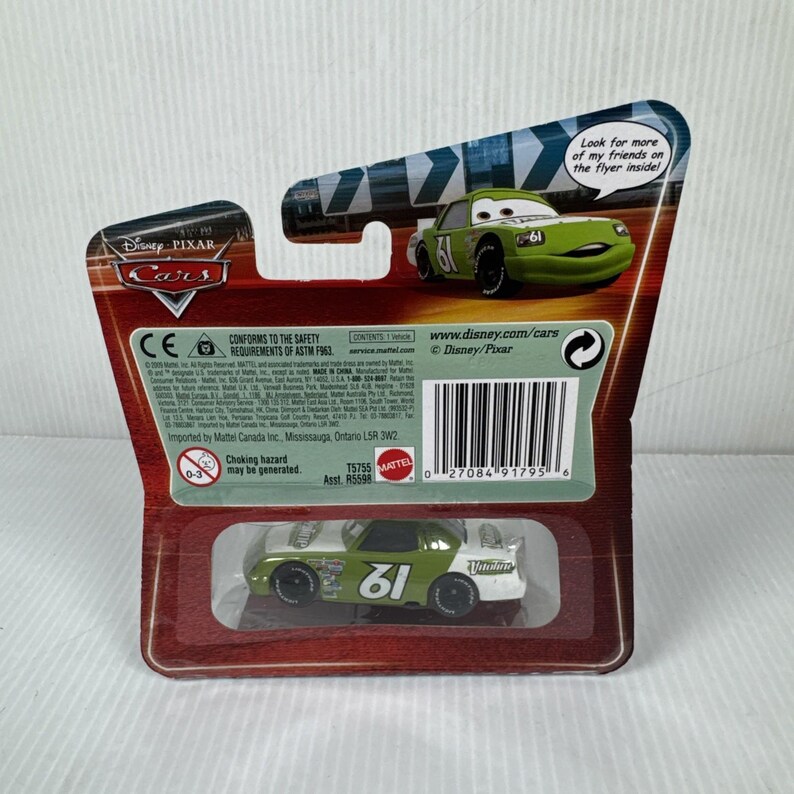Mattel Disney Pixar Cars Synthetic Rubber Tires Vitoline 61 Die-cast ...
