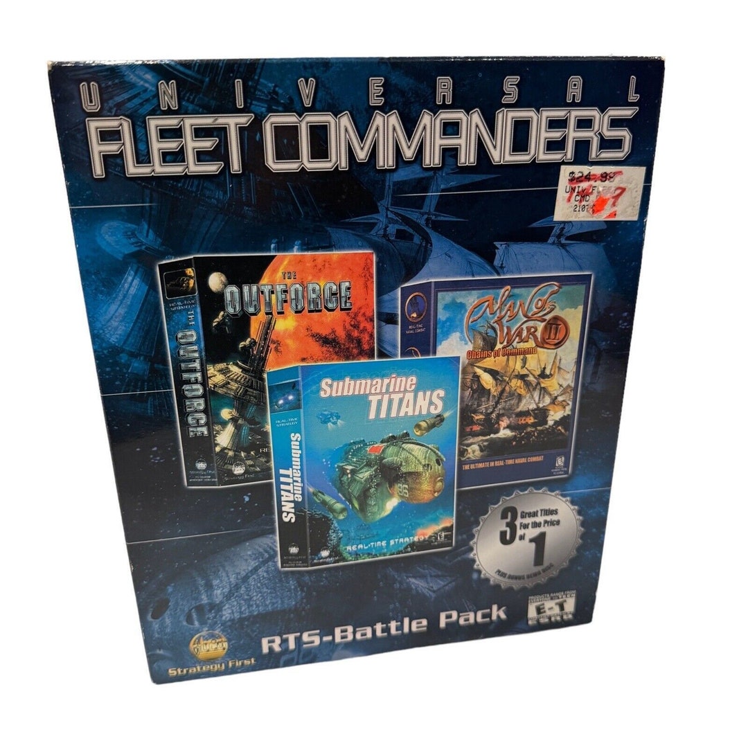 Universal Fleet Commanders RTS Battle Pack Big Box PC Game New in Worn ...