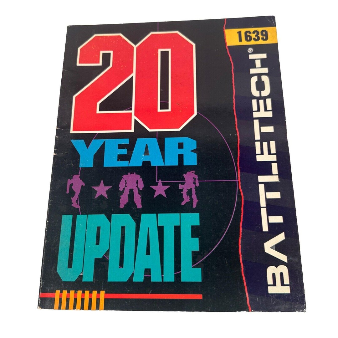 Battletech 20 Year Update Book Guide Manual by Fasa 1639 Vintage Rpg ...
