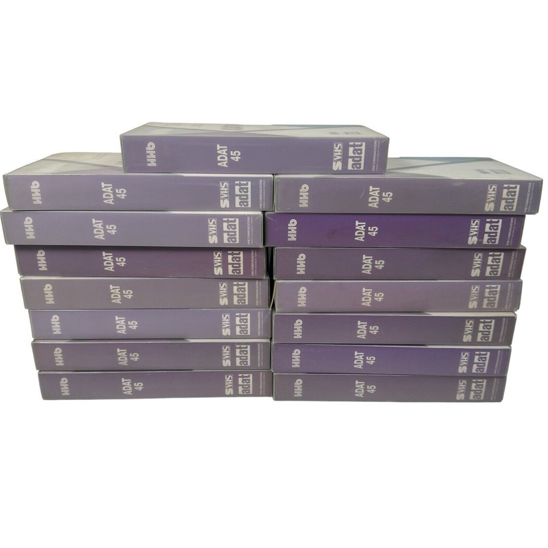 Lot of 15 Hhb Adat45 45 Minute Adat Tape Svhs Pro Audio S-vhs Oem Rare ...