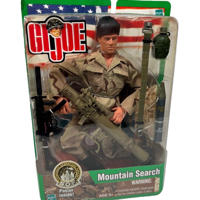 Gi Joe 12 Inch Action Figure Mountain Search S. O. Forces Vintage 2003 ...