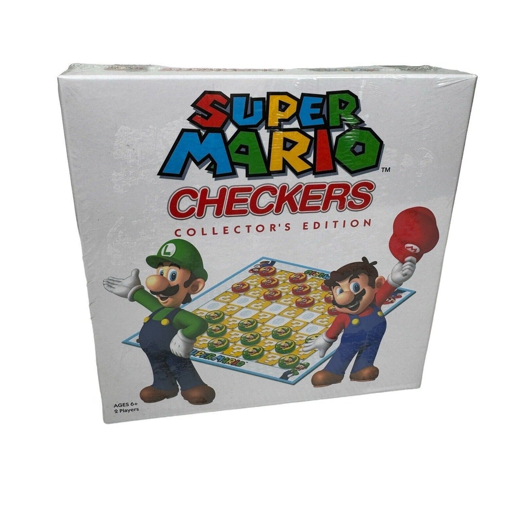 Usaopoly Super Mario Brothers Checkers Collector's Edition Board Game ...