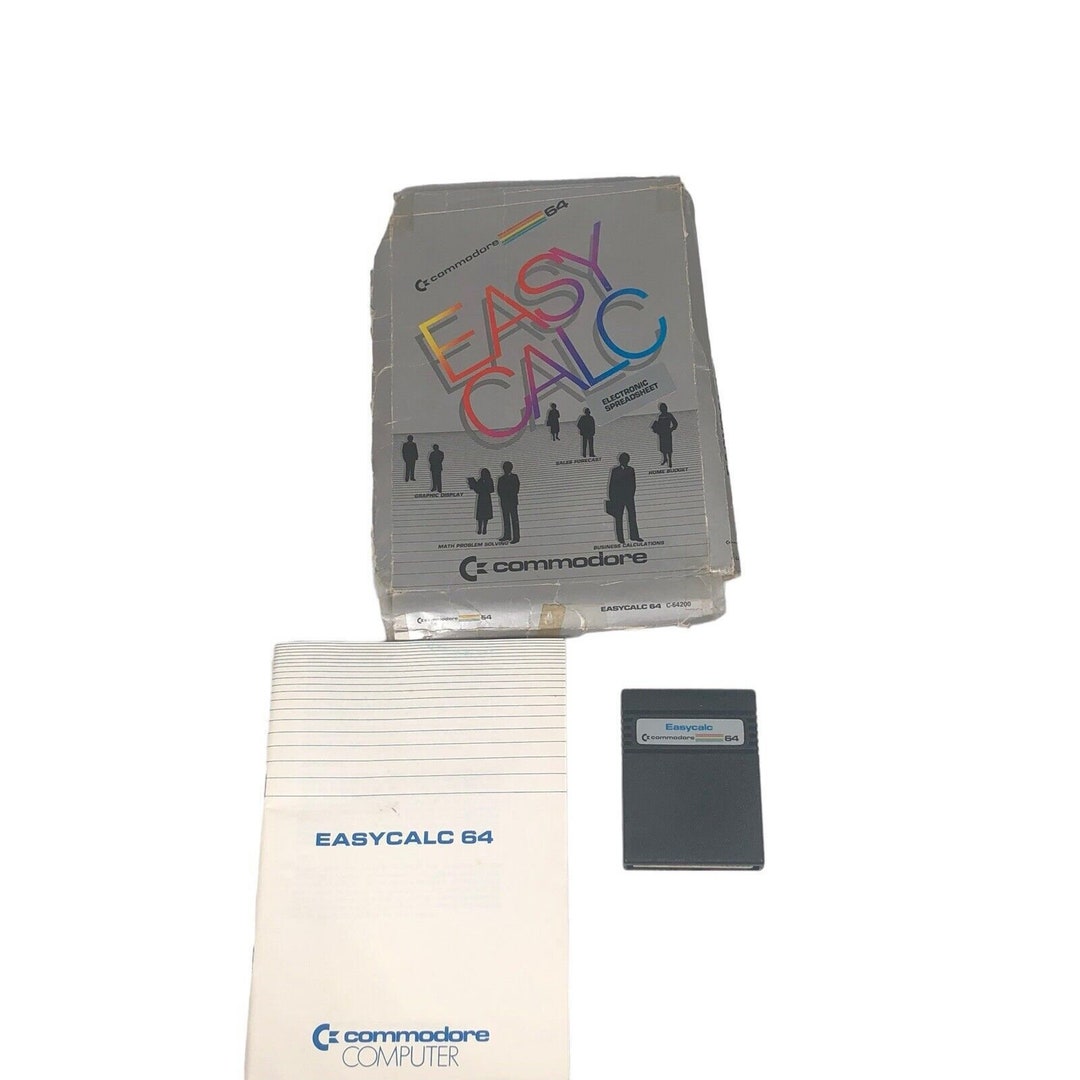 Commodore 64 Easy Calc Accounting and Budget Software Cartridge Version ...