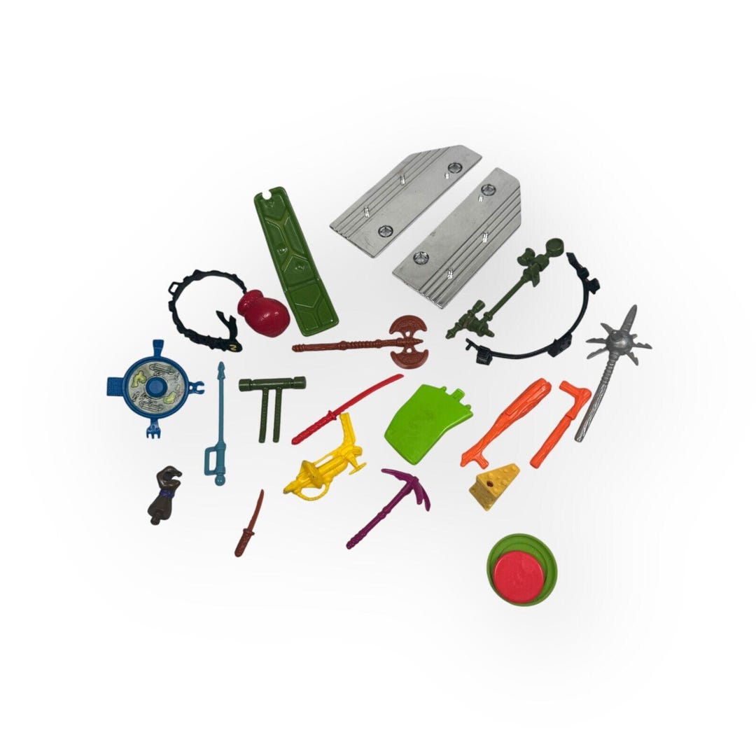 Huge TMNT Accessories Lot VTG 1990s Original W/ Mutatin' Splinter ...