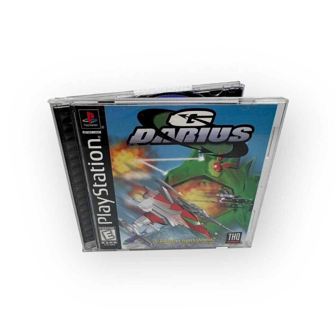 G Darius Playstation 1 PS1 Side-scrolling Shmup Black Label Complete ...