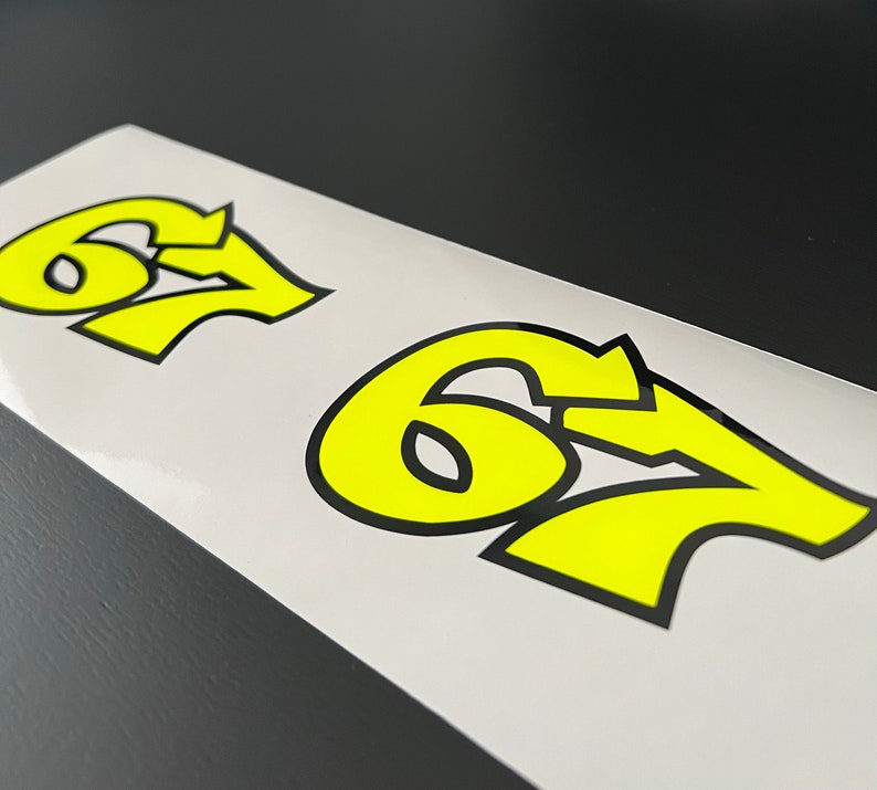 Shane Shakey Byrne Style 67 Race Numbers - Etsy