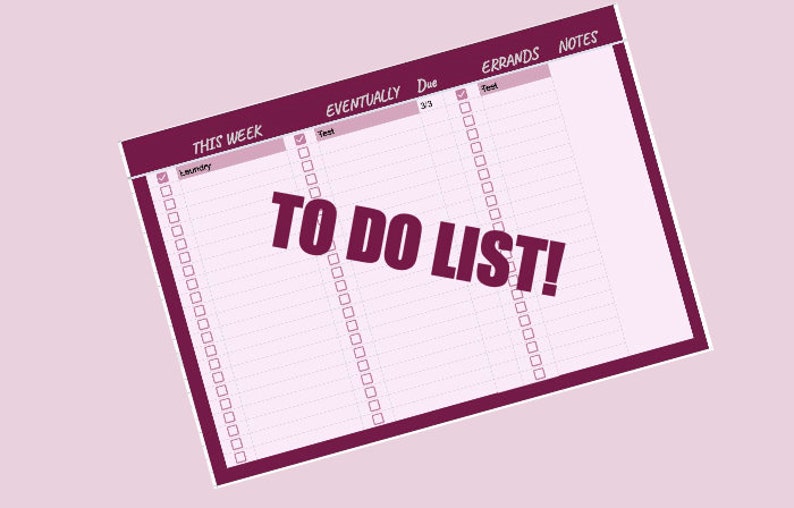 TO DO LIST, Interactive - Etsy