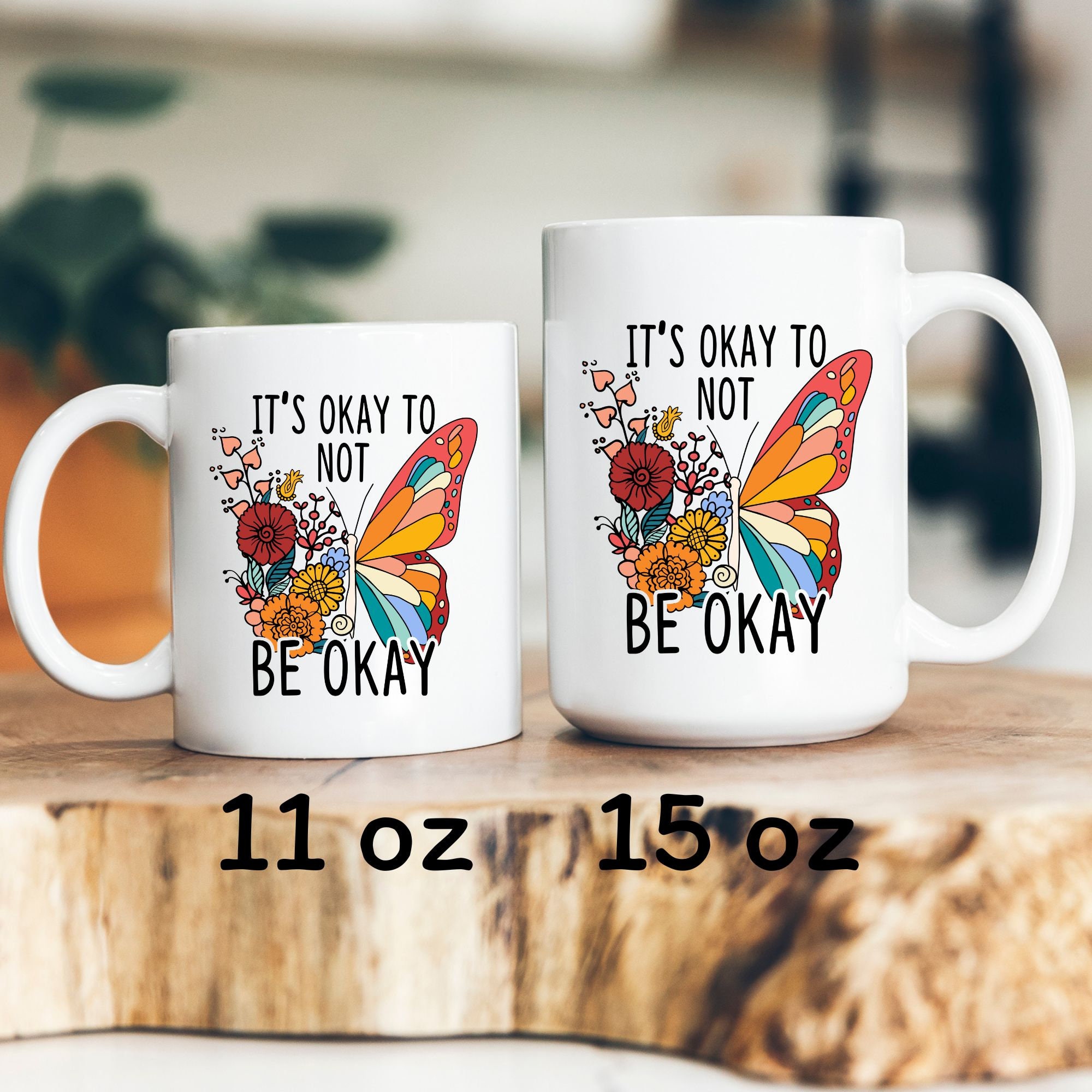 It's OK to Not Be Okay Coffee Mug Gift Aesthetic Mug Inspirational ...