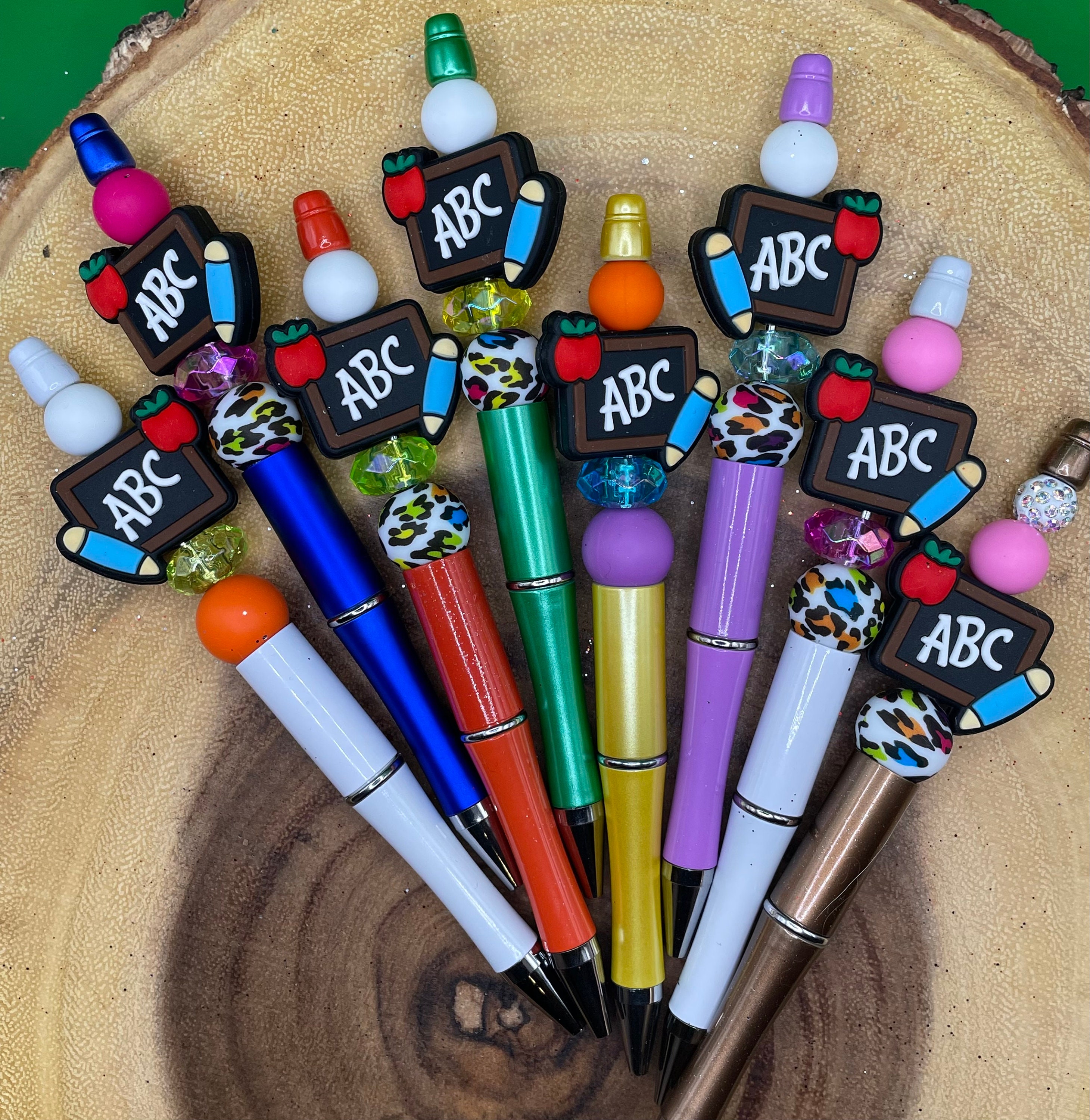 Teacher Beaded Pen ABC Teacher Gift Christmas Gift - Etsy