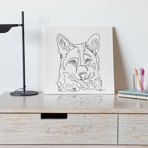 Wolf One Line Drawing - Etsy