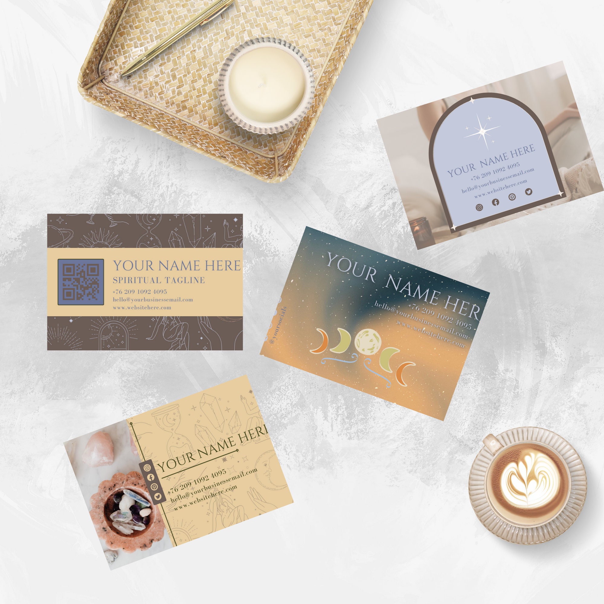 Spiritual Business Cards | Business Card Template | Spiritual Logo ...