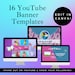 Youtube Banner Retro | Youtube Banner Canva Templates | Template ...