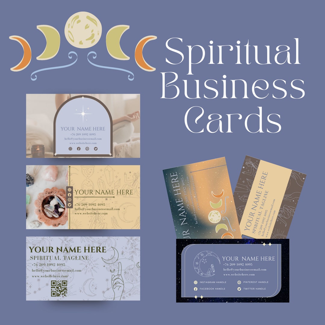 Spiritual Business Cards | Business Card Template | Spiritual Logo ...