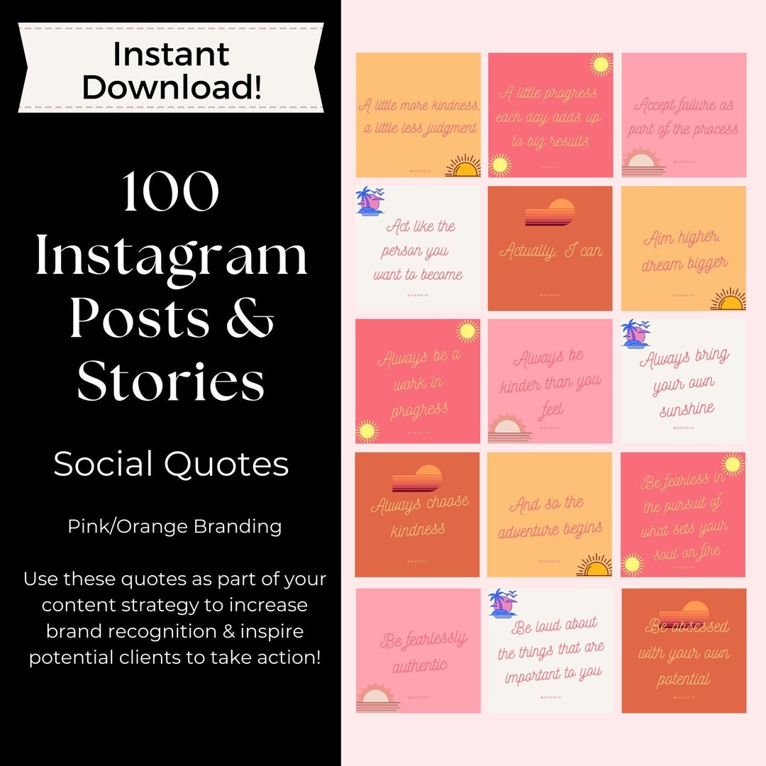 Social Media Quote Templates INSTANT DOWNLOAD Social Media Templates ...