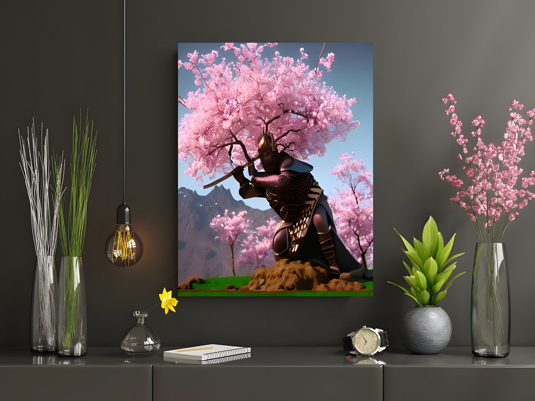 Samurai Wall Art, Samurai Glossy Picture, Japanese Samurai Poster With ...