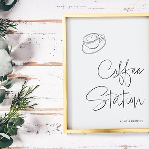 Coffee Station Sign | Wedding & Special Event Printable Sign ...