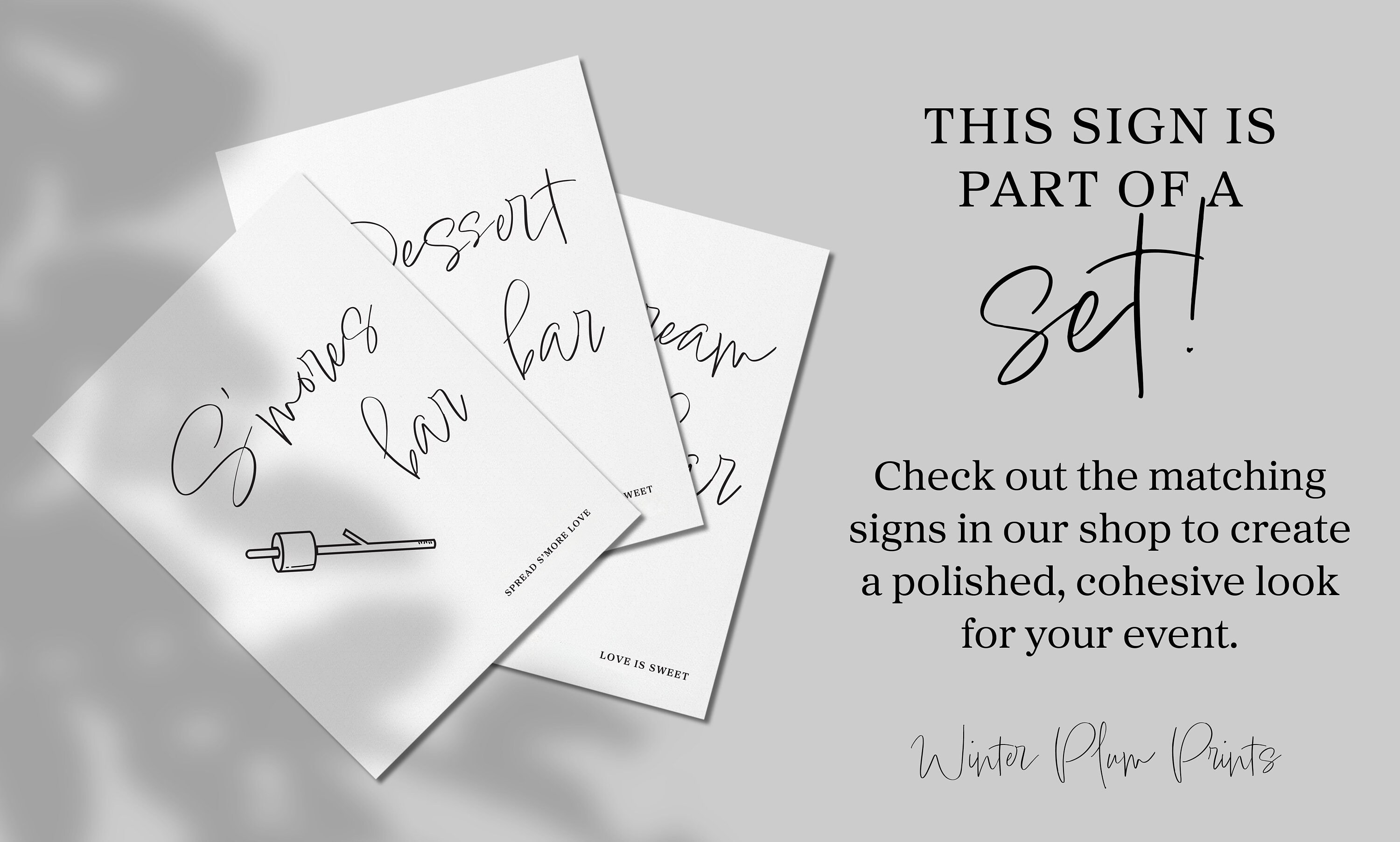 Cereal Bar Sign | Wedding & Special Event Printable Sign | Minimalist ...