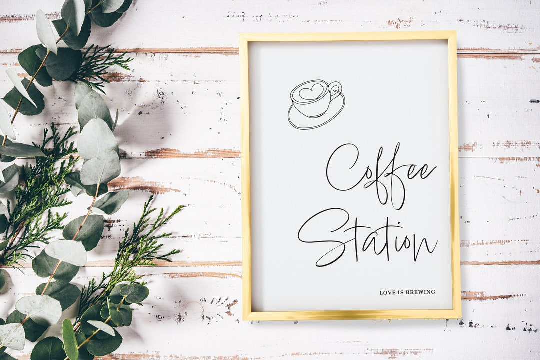Coffee Station Sign | Wedding & Special Event Printable Sign ...