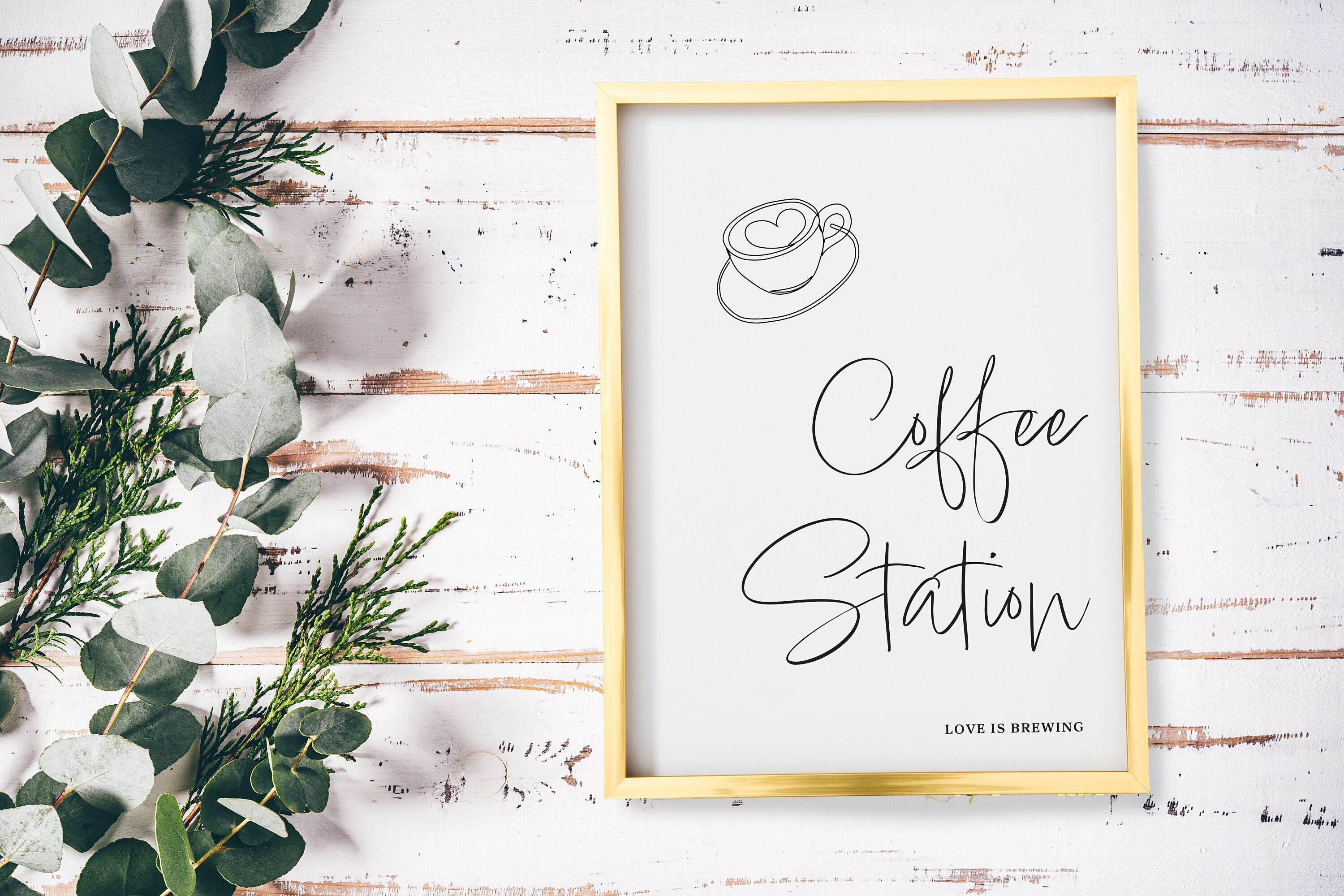 Coffee Station Sign | Wedding & Special Event Printable Sign ...