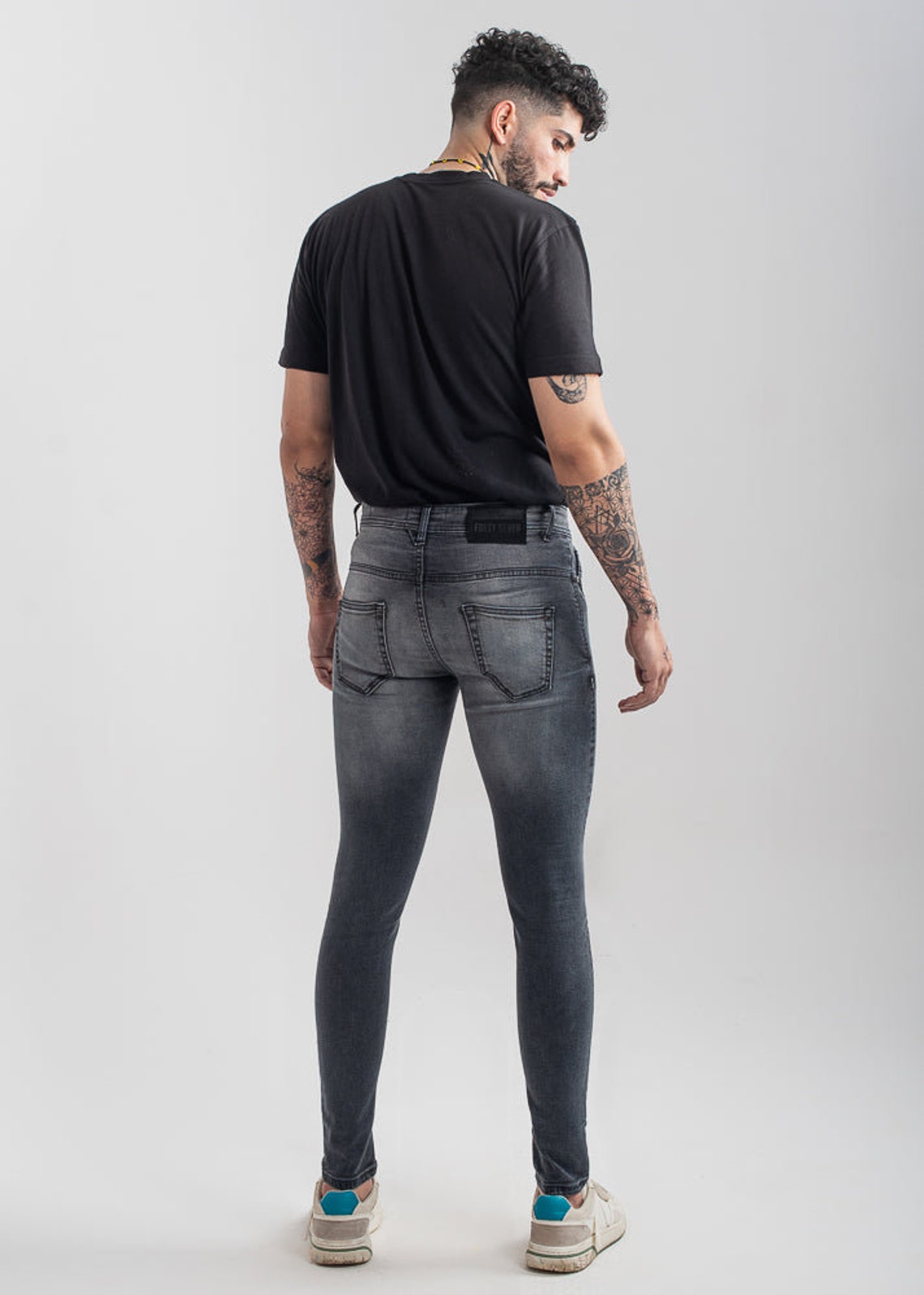 Denim Jeans Skinny Dark Grey Jeans, Men Jeans, Men's Jeans, Denim Jeans ...