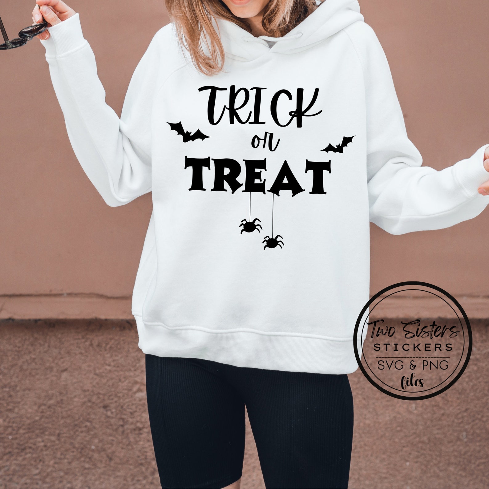 Trick or Treat SVG PNG | Halloween Bats & Spiders | Design for Projects ...