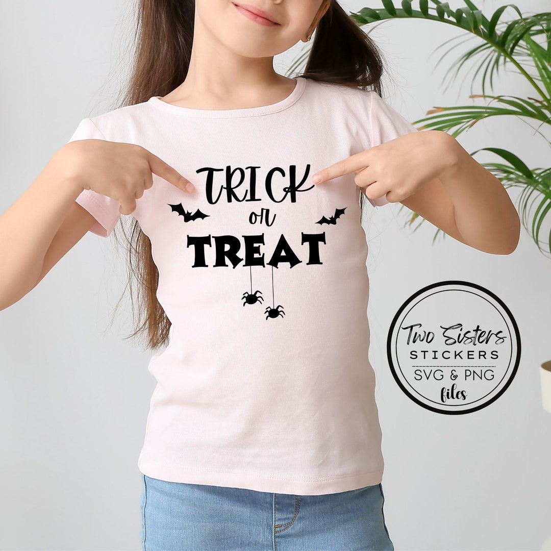 Trick or Treat SVG PNG | Halloween Bats & Spiders | Design for Projects ...