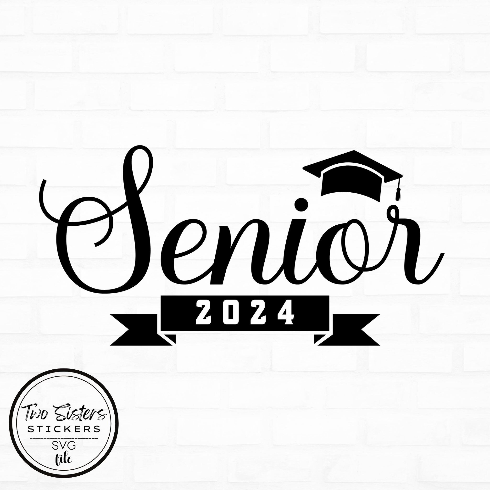 Senior 2024 Grad Cap SVG & PNG Files High School Graduation Shirt ...