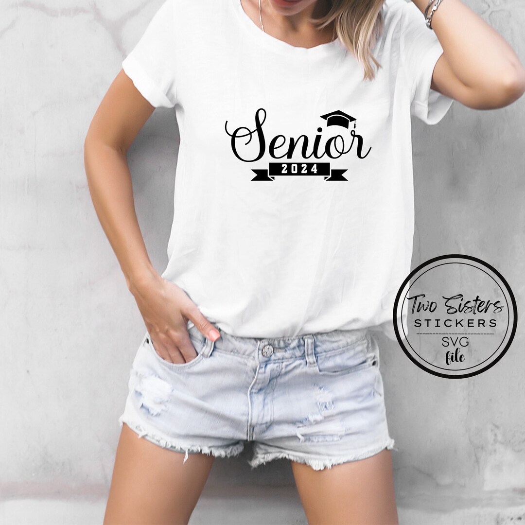 Senior 2024 Grad Cap SVG & PNG Files | High School Graduation Shirt ...
