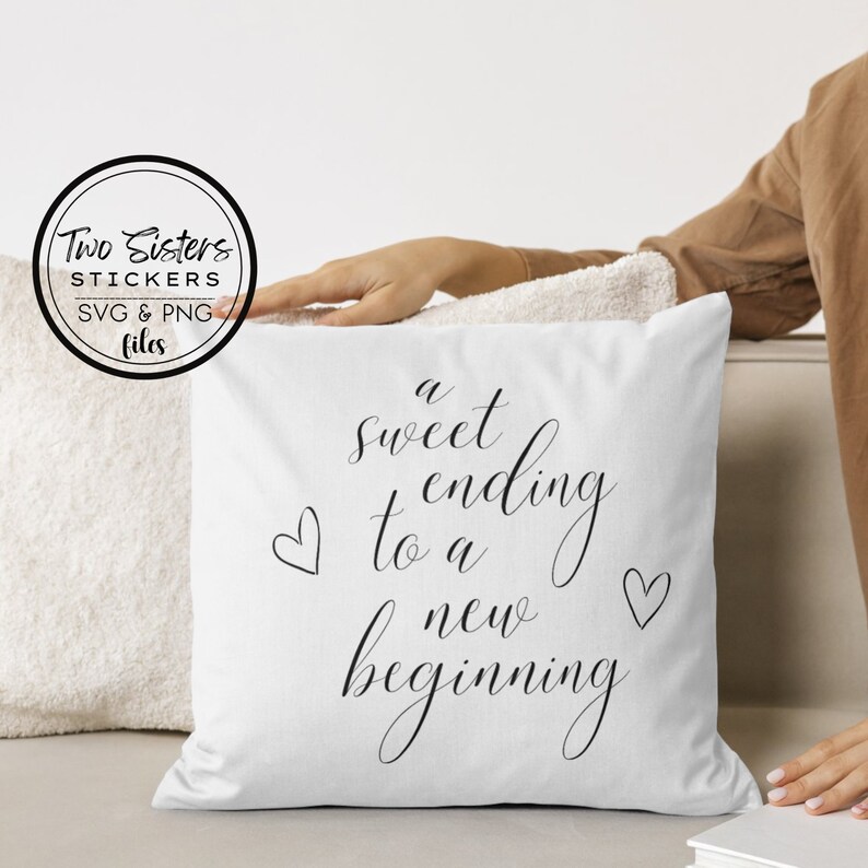 A Sweet Ending to a New Beginning SVG PNG, Wedding, Bridal Shower ...