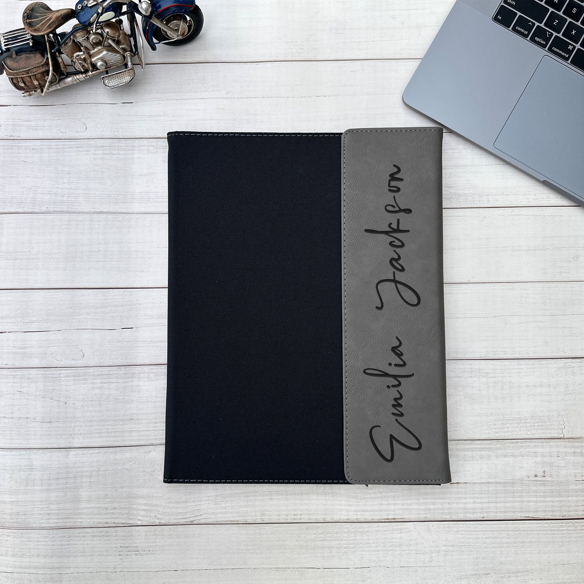 Custom Engraved Portfolio, Leather Padfolio, Personalized Portfolio ...