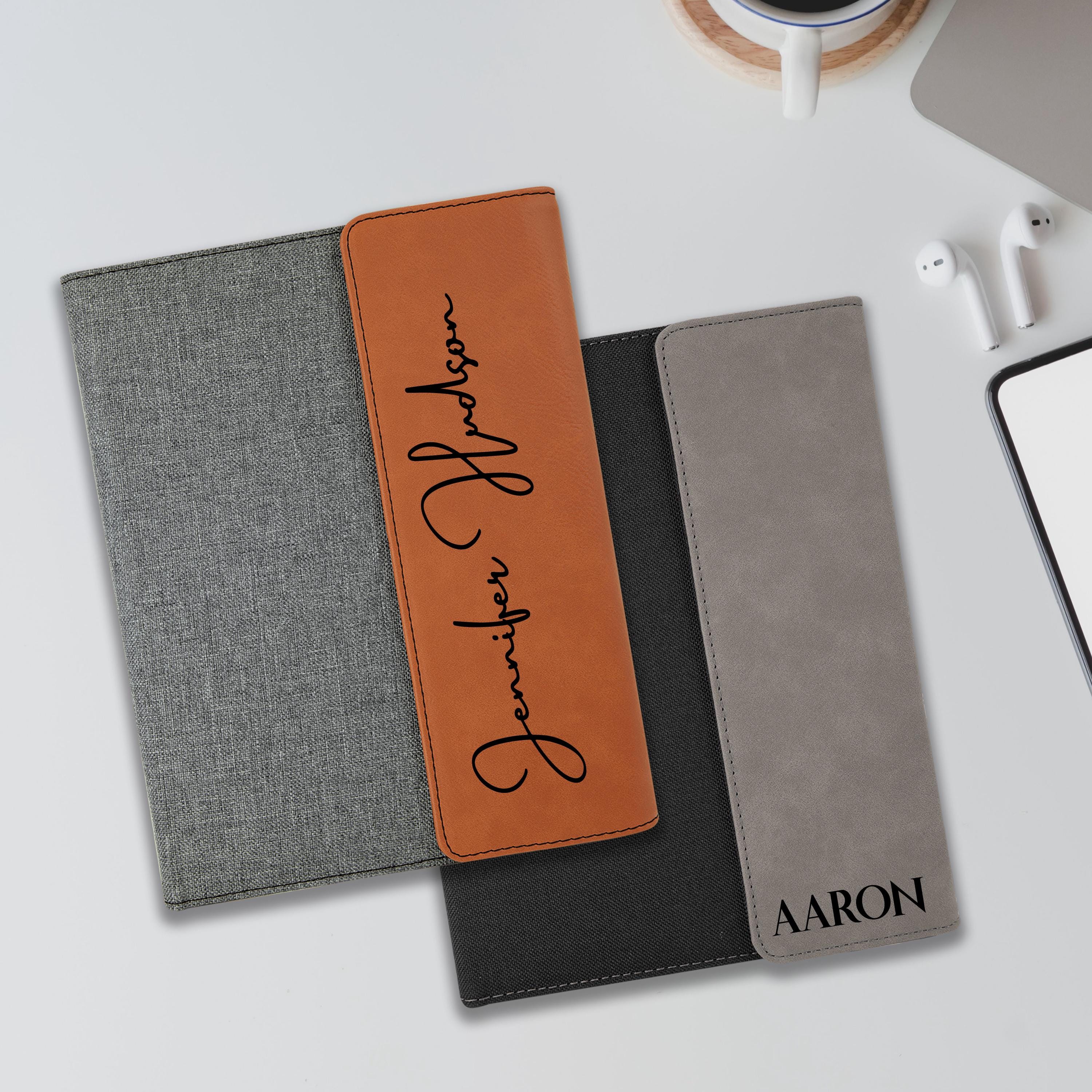Custom Engraved Vegan Leather Padfolio: Personalized Business Portfolio ...