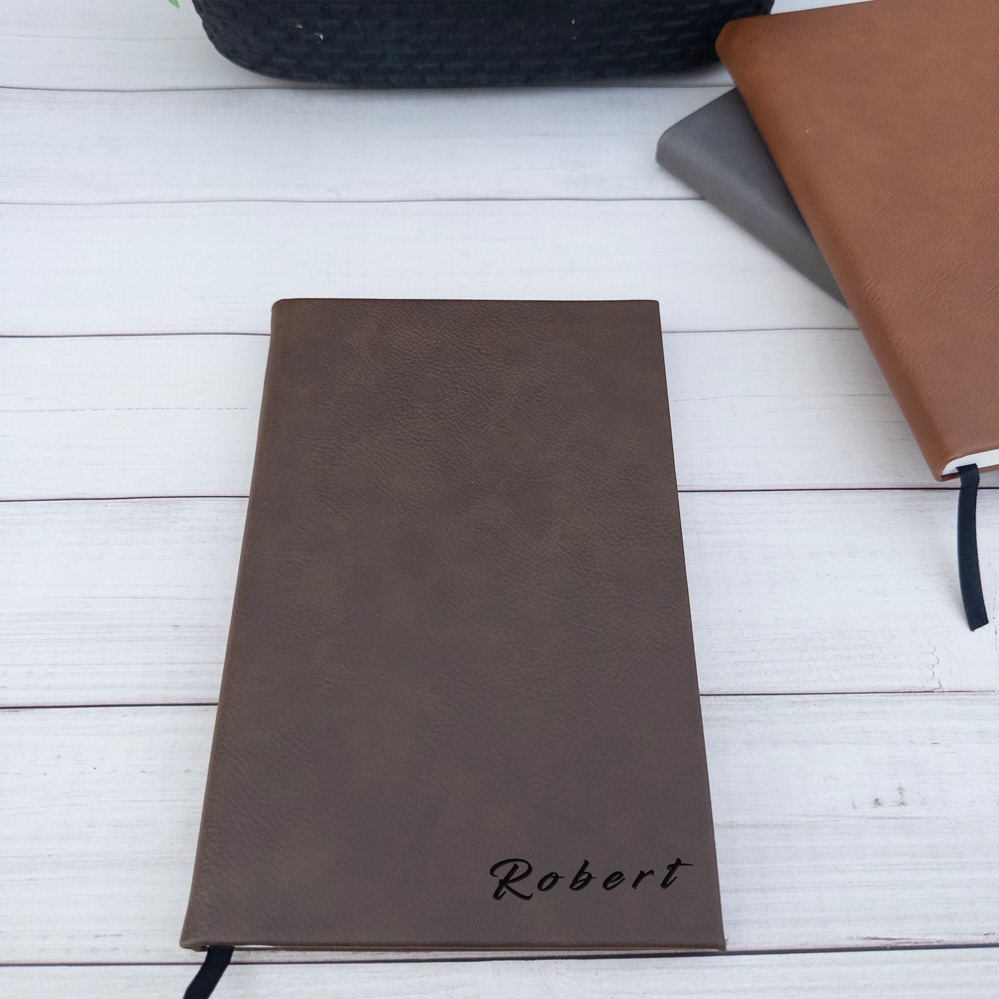 Personalized Mini Notebook, Custom Vegan Leather Journal, Small ...