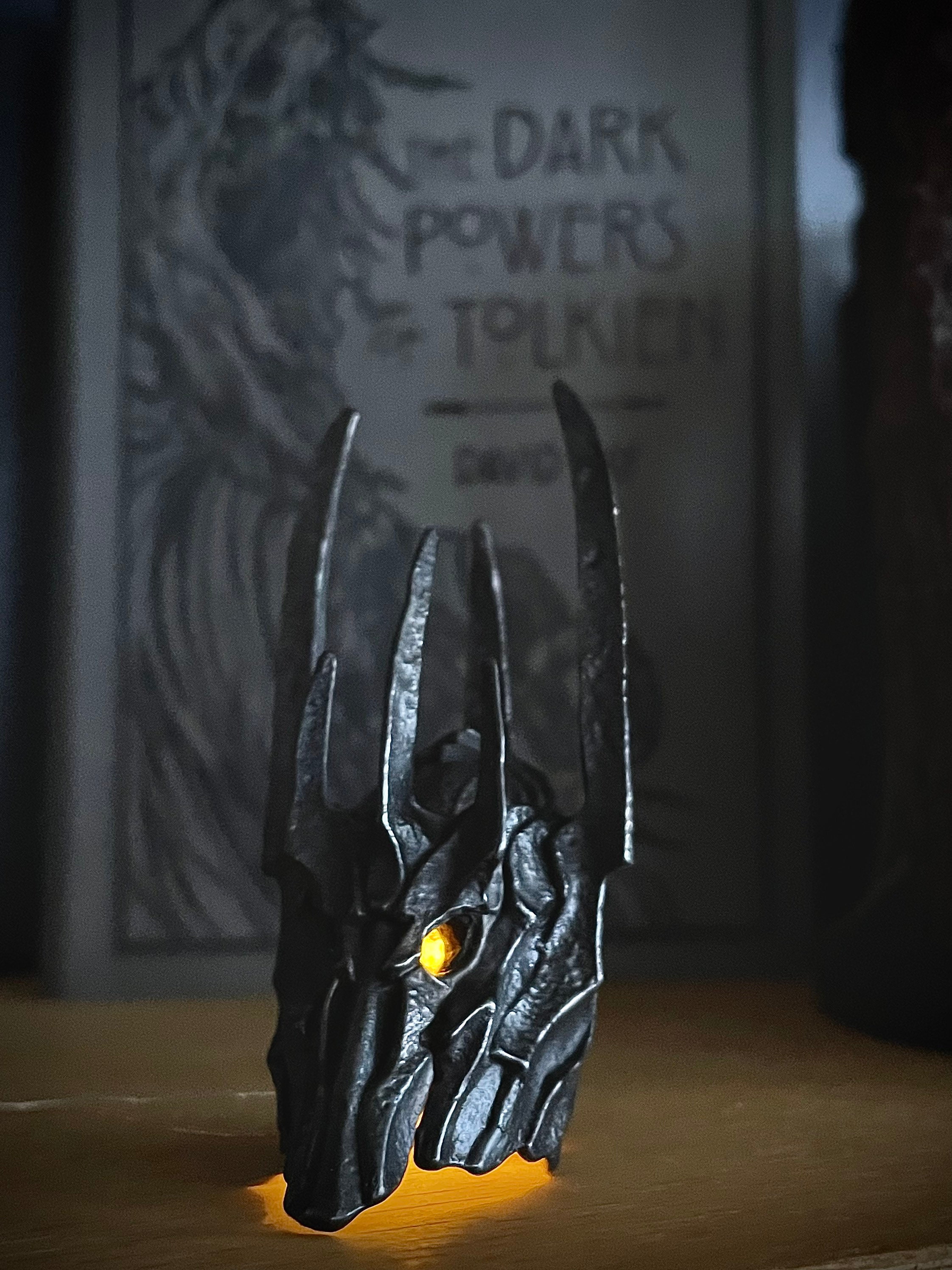 Cast Metal War Helm of Sauron - Etsy