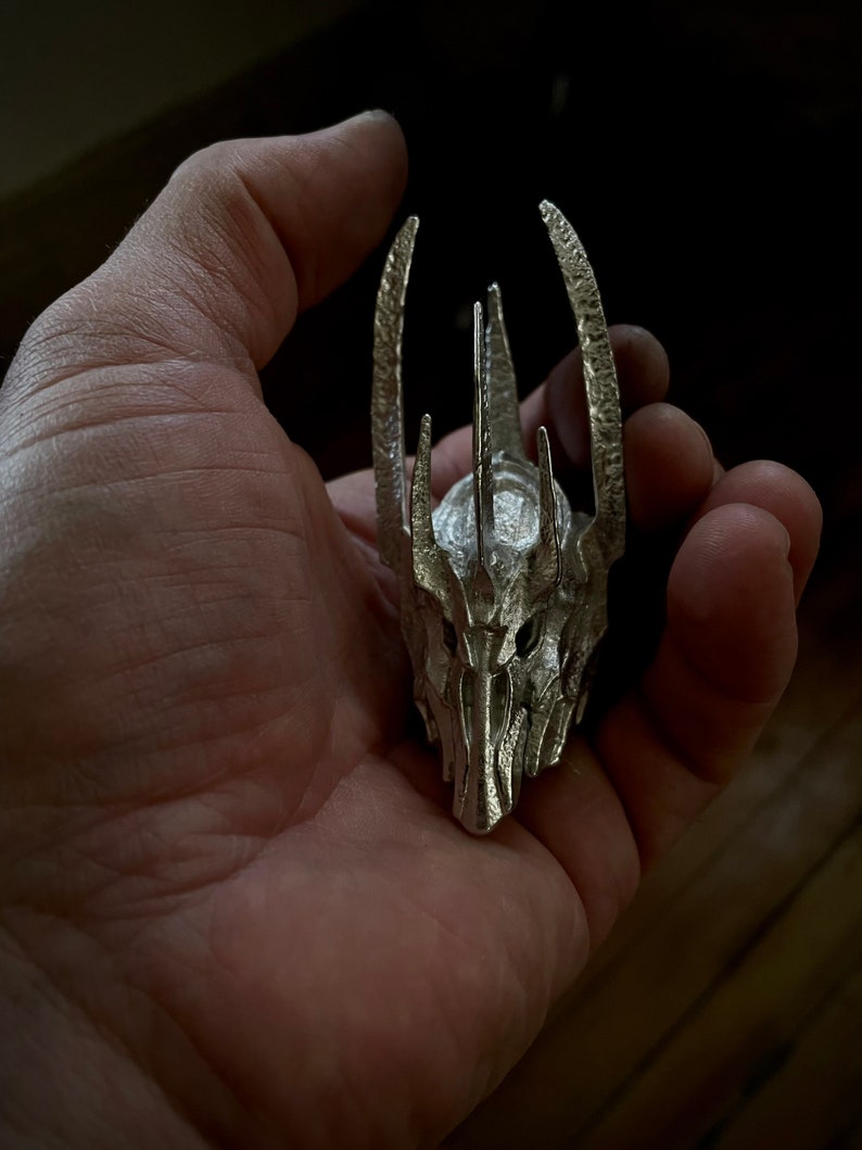 Cast Metal War Helm of Sauron - Etsy