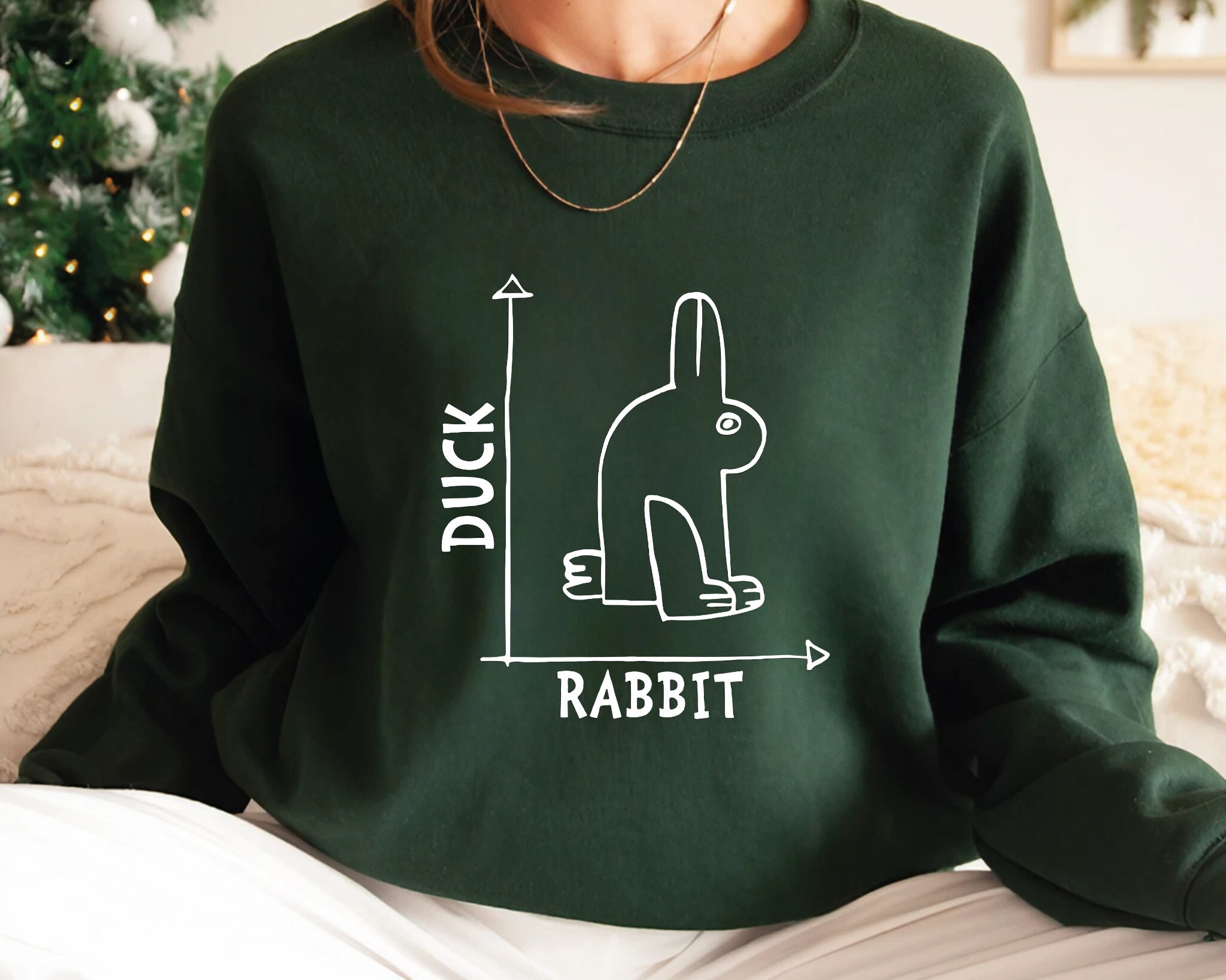 Rabbit & Duck Ambiguous Optical Illusion Drawing Shirt Funny - Etsy