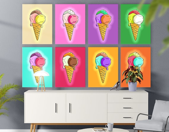 Andy Warhol Pop Art Ice Cream